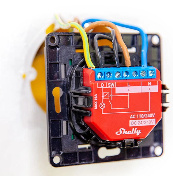 Shelly Plus 1PM relais wifi domotique avec mésure de consommation – Cloud Informatique